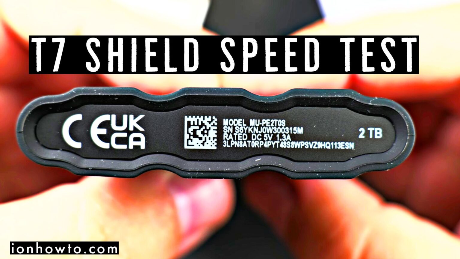 Samsung T7 Shield SSD Speed Test | ION HowTo